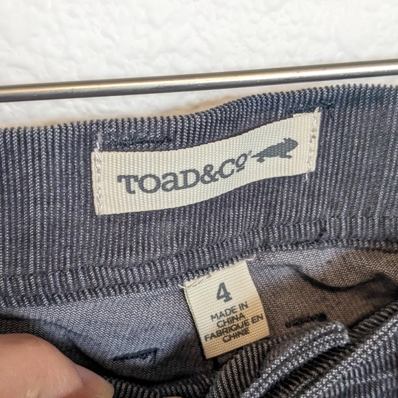Toad&Co | Pants & Jumpsuits | Toad Co Sybil Slim Fit Iron Gray Corduroy ...
